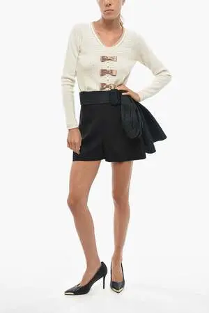 Alexander McQueen Maxi Front Bow Shorts
