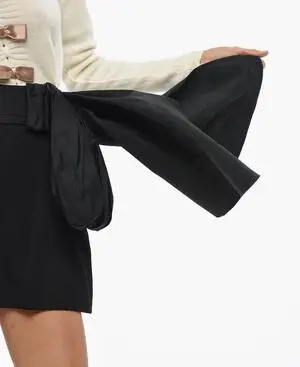 Alexander McQueen Maxi Front Bow Shorts
