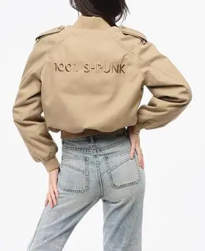 Moschino Cropped Two-pocket Bomber Jacket