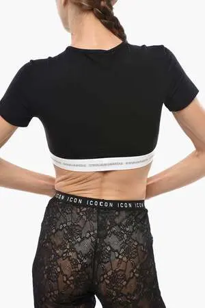 Dsquared2 Logo-lettering Crop Top