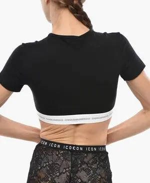 Dsquared2 Logo-lettering Crop Top