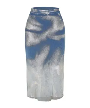 DIESEL® Gradient Print Ribbed Midi Skirt
