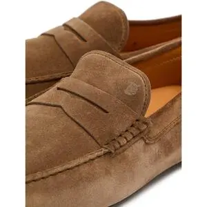 TOD'S Suede Penny Loafers