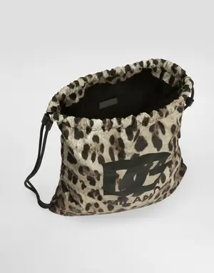 Dolce & Gabbana Leopard-print Logo Backpack