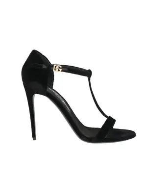 Dolce & Gabbana Velvet T-shaped High-heeled Sandals