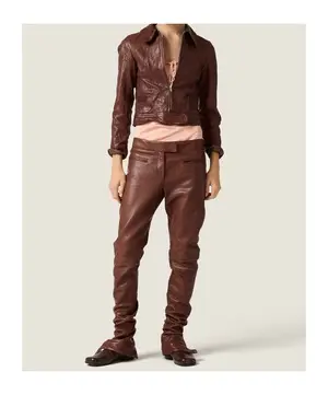 Miu Miu Leather Blouson Jacket