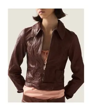 Miu Miu Leather Blouson Jacket