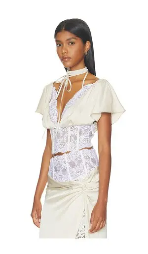 ANIYE RECORDS Juno Top In Cream