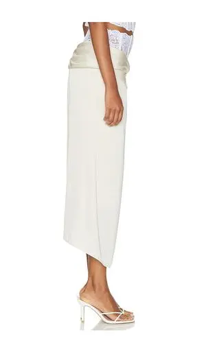ANIYE RECORDS Juno Midi Skirt In Cream