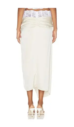 ANIYE RECORDS Juno Midi Skirt In Cream