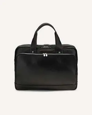 Brunello Cucinelli Grained Calfskin Zip-top Handbag