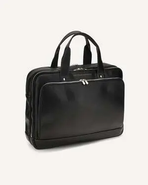 Brunello Cucinelli Grained Calfskin Zip-top Handbag