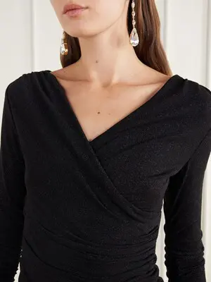 Dolce & Gabbana Ruched Stretch-knit Blouse