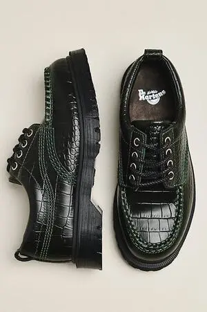 Dr. Martens Lowell Croc Embossed Oxfords
