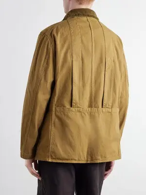 ORSLOW Corduroy-trimmed Cotton-canvas Jacket