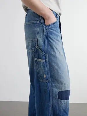 ORSLOW Straight-leg Distressed Jeans