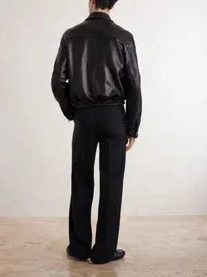 Versace Medusa-embellished Leather Blouson Jacket