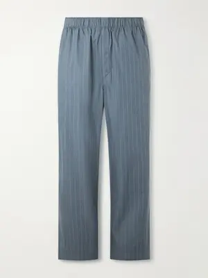 CDLP Straight-leg Striped Organic Cotton Pyjama Trousers - Multi