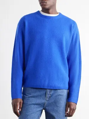 FRAME Waffle-knit Wool And Cashmere-blend Sweater