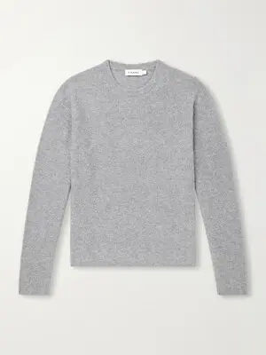 FRAME Waffle-knit Wool And Cashmere-blend Sweater - Gray