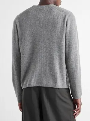 FRAME Waffle-knit Wool And Cashmere-blend Sweater