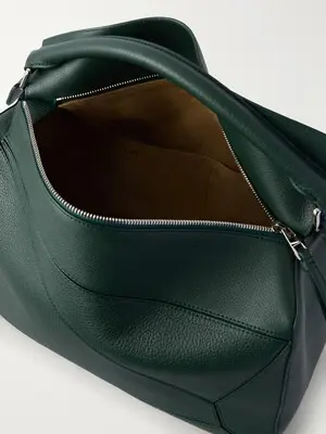 Loewe Puzzle Edge Large Logo-debossed Full-grain Leather Messenger Bag