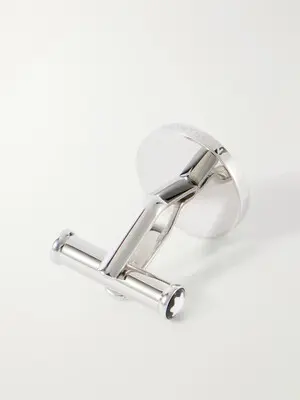 Montblanc Stainless Steel And Resin Cufflinks