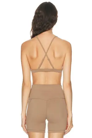 LDMA Contour Sport V Bralette In Brown