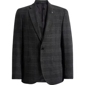 ALLSAINTS Ross Tonal Plaid Sport Coat - Grey