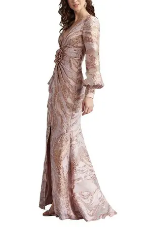Tadashi Shoji Roselle Gilded Gown