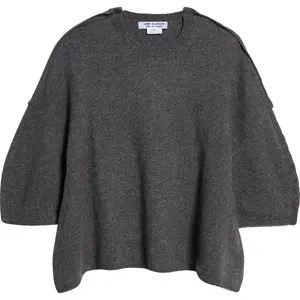 Comme Des Garçons Asymmetric Hem Wool Sweater - Grey