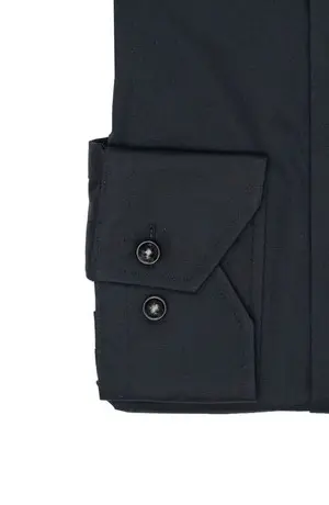 Lorenzo Uomo Trim Fit Solid Stretch Dress Shirt