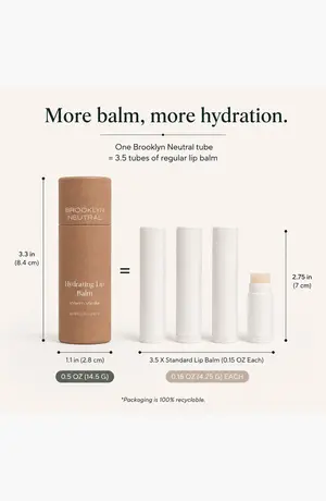BROOKLYN NEUTRAL Oversized Warm Vanilla Lip Balm
