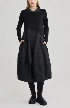 LUUKAA Colette Balloon Dress - Striped