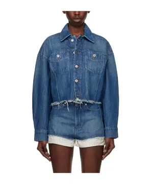A.p.c. Sainters Cropped Denim Jacket
