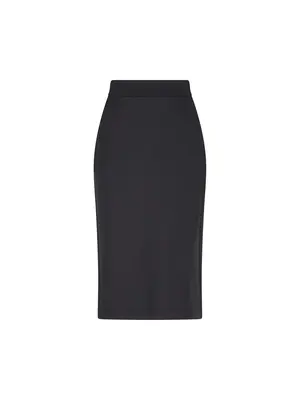 Moncler X 4 Edward Enninful Slit Midi Skirt - Black