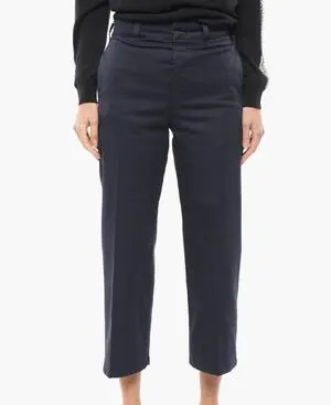DEPARTMENT 5 Cropped Trousers With Belt Loops
