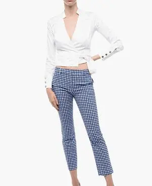 True Royal Checked-pattern Trousers