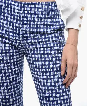 True Royal Checked-pattern Trousers