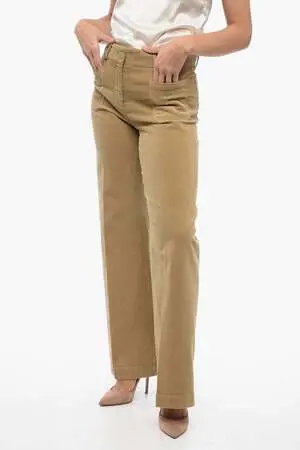 QL2 QUELLEDUE Patch-pocket Corduroy Trousers