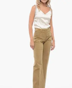QL2 QUELLEDUE Patch-pocket Corduroy Trousers