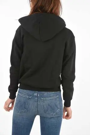 CONVERSE Logo-embroidered Zip-up Hoodie