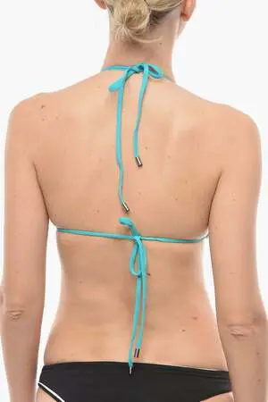 Karl Lagerfeld Logo-print Bikini Top