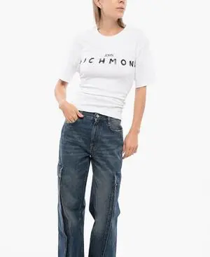 John Richmond Tomiok Back-lace T-shirt