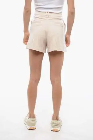 John Richmond Side-stripe Pleated Shorts