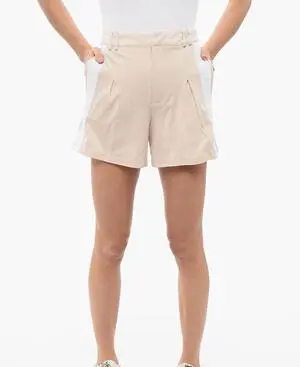 John Richmond Side-stripe Pleated Shorts