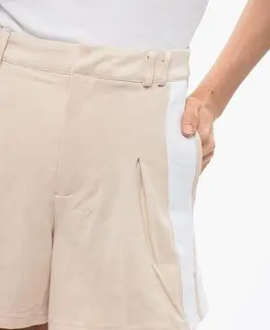 John Richmond Side-stripe Pleated Shorts