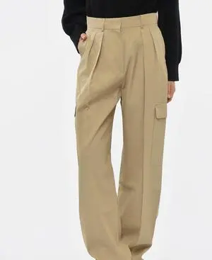 Max Mara Jacopo Double-pleated Cargo Trousers