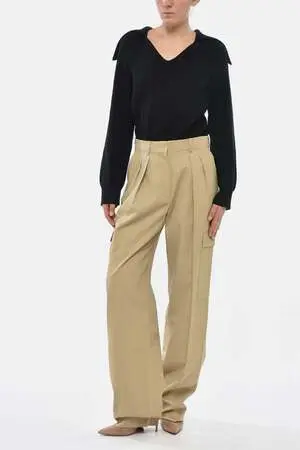 Max Mara Jacopo Double-pleated Cargo Trousers