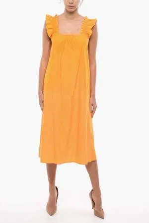 Samsøe Samsøe Gill Flared Maxi Dress - Orange